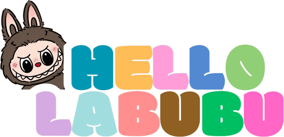black and white labubu - hellolabubu.com