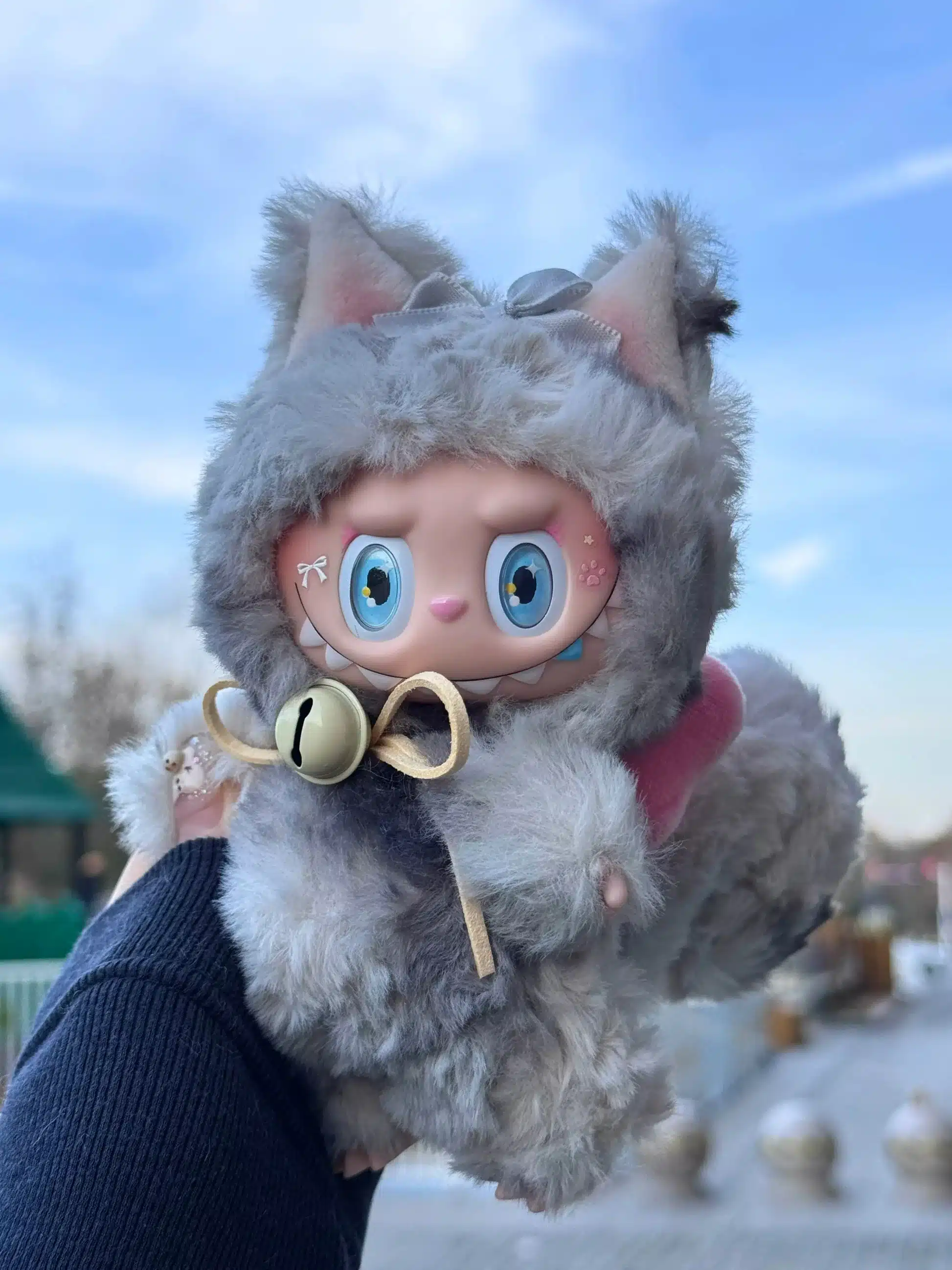 Rainbow Dyed Little Zimomo Labubu – Artist Custom Plush from Authentic ...