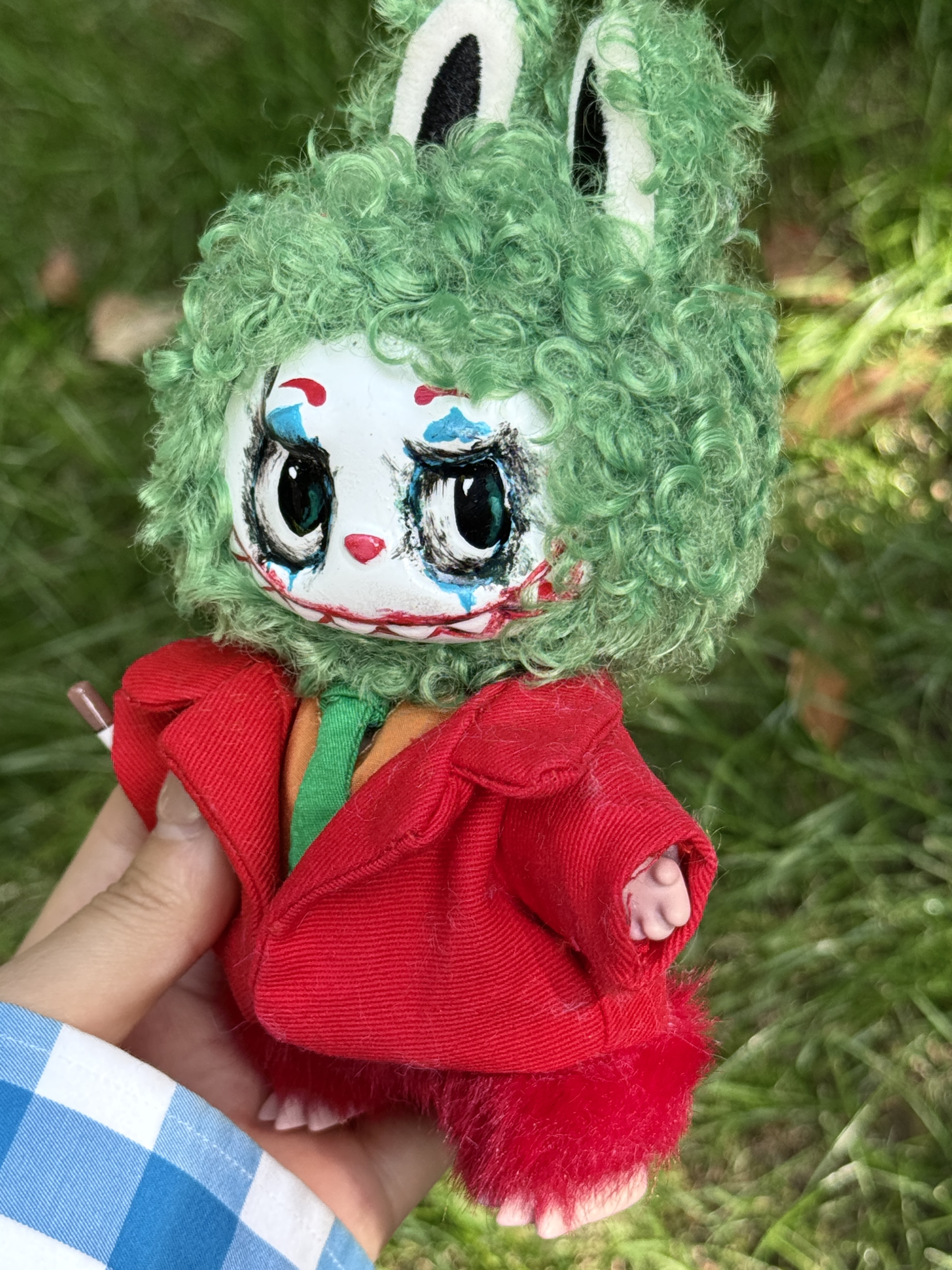 Joker Labubu Custom Doll – Batman Villain Inspired OOAK from POP MART ...