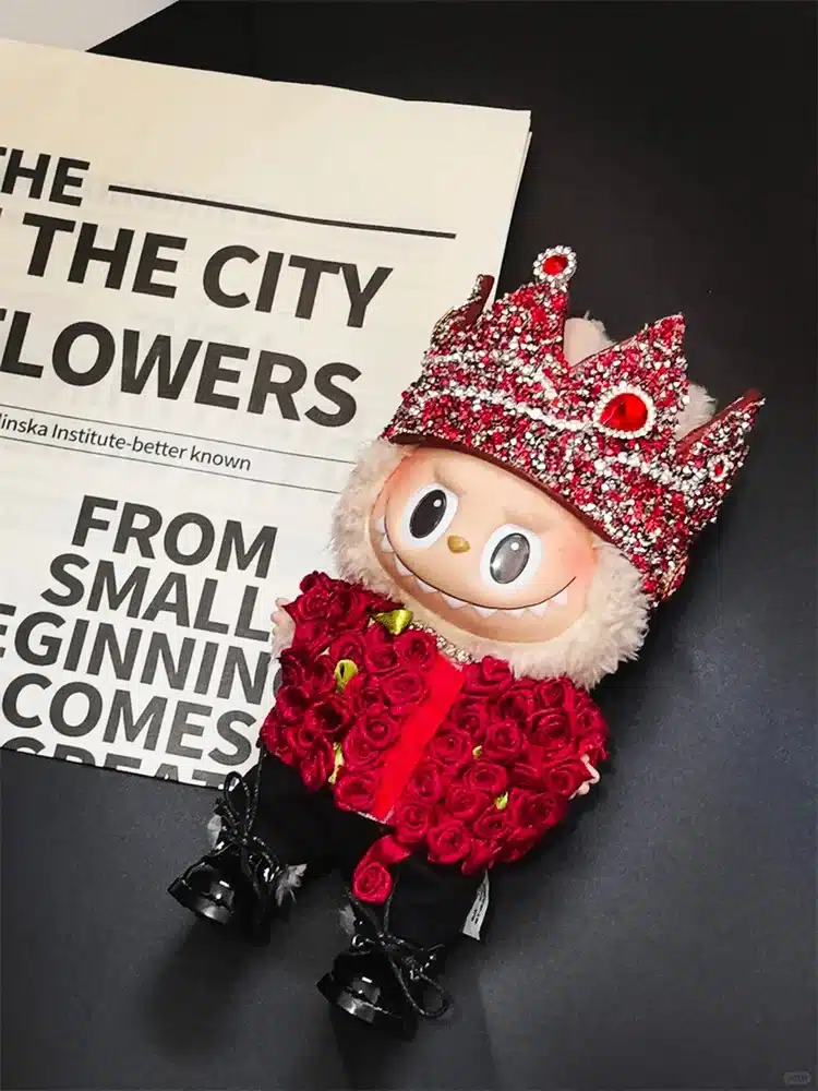 LABUBU G-Dragon Red Rose & Crown Outfit – Stylish Doll Clothes Inspired ...