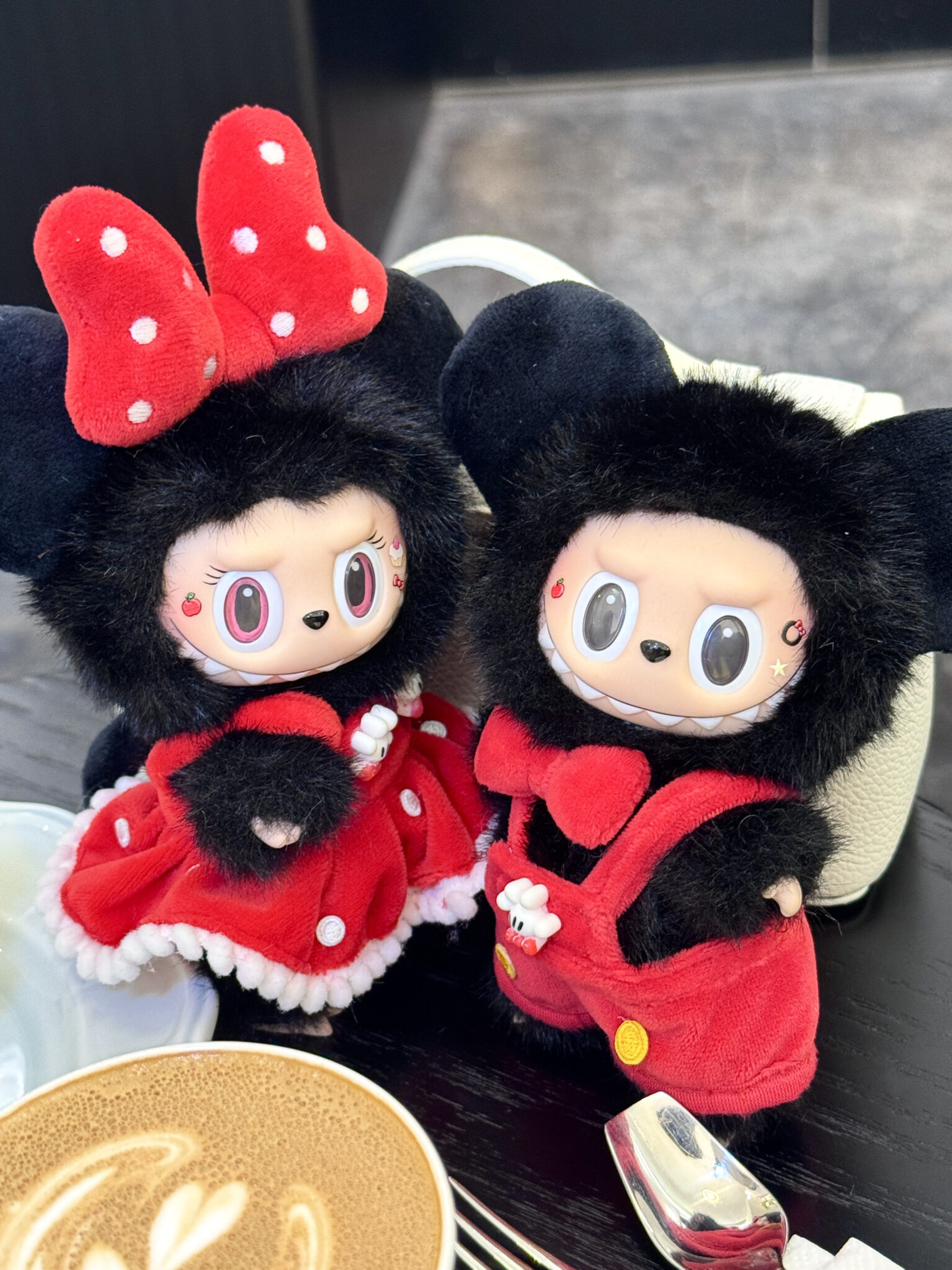 Mickey & Minnie Labubu Custom Dolls – OOAK POP MART Series 1 Macaron ...