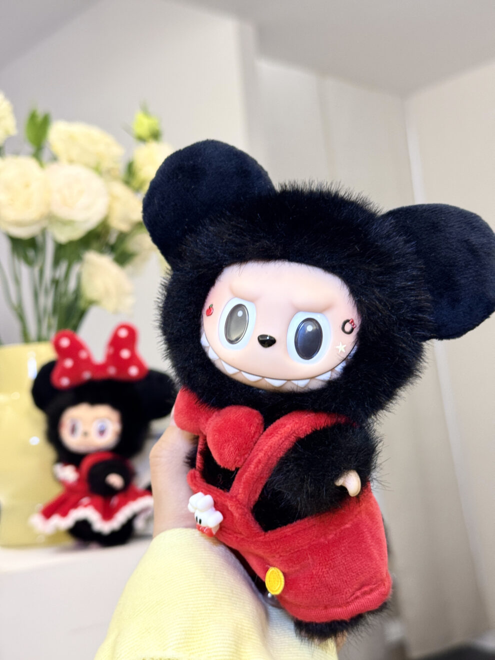 Mickey & Minnie Labubu Custom Dolls – OOAK POP MART Series 1 Macaron ...