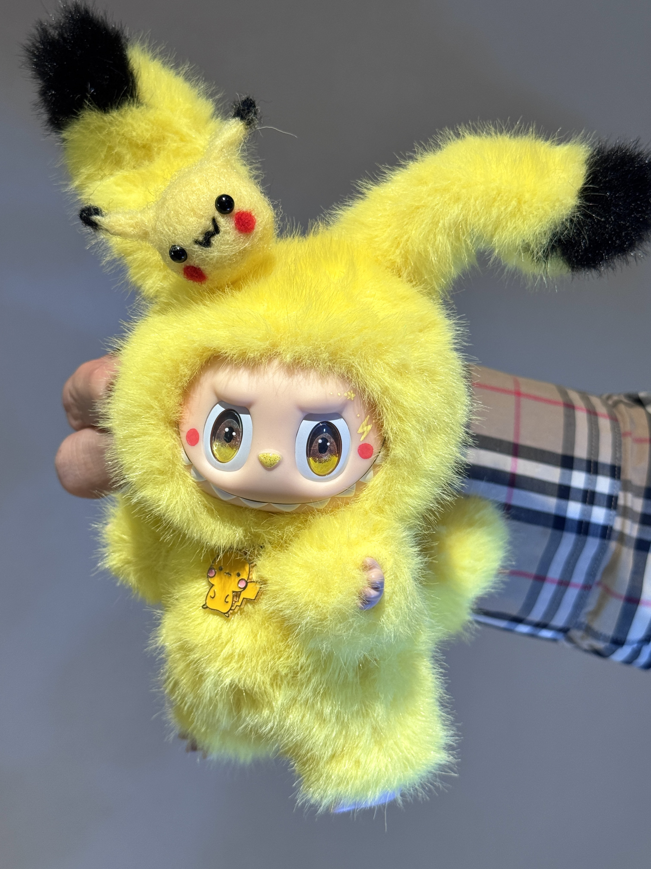 Pikachu Labubu Custom Doll – OOAK POP MART Series 1 Macaron Redesign ...
