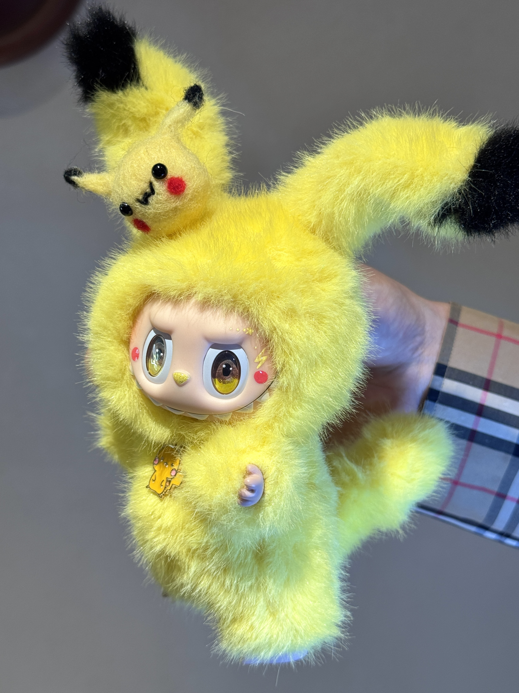 Pikachu Labubu Custom Doll – OOAK POP MART Series 1 Macaron Redesign ...