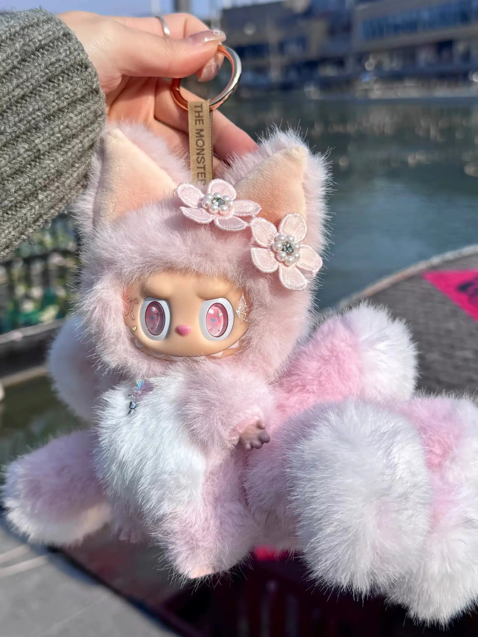 Pink Blossom Multi-Tailed Labubu Plush – Artist Custom Toy from ...