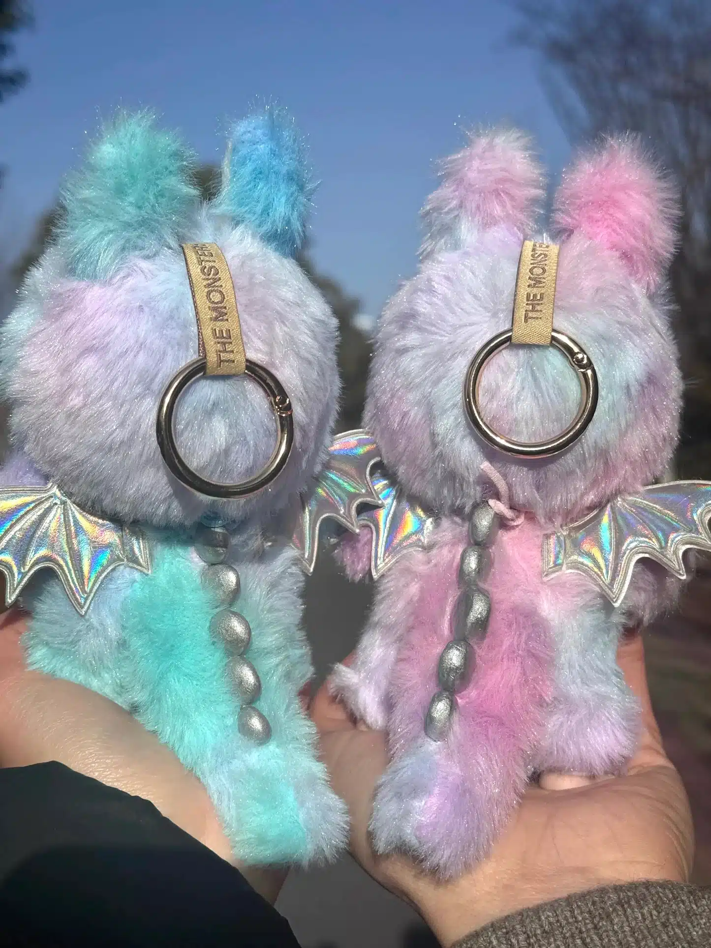 Rainbow Dyed Little Zimomo Labubu – Artist Custom Plush from Authentic ...