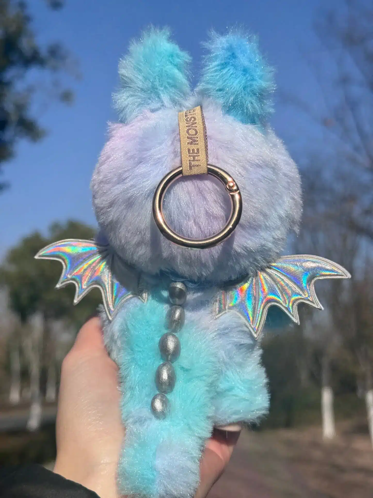 Rainbow Dyed Little Zimomo Labubu – Artist Custom Plush from Authentic ...